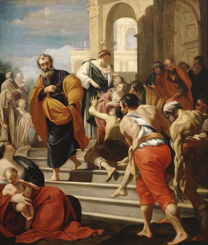 Peter healing the sick with his shadow – THEOLOGY AND THE ARTS