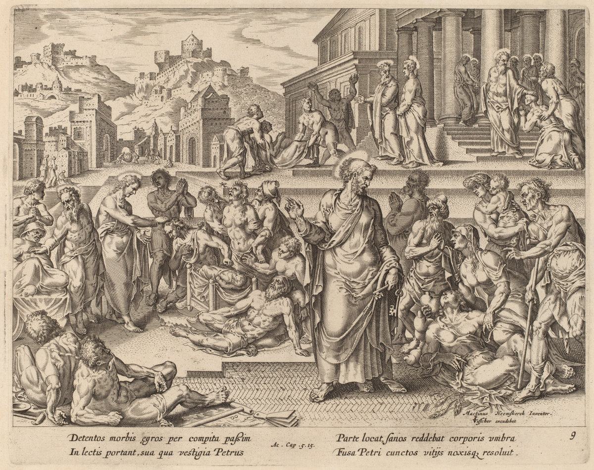 Peter healing the sick with his shadow – THEOLOGY AND THE ARTS